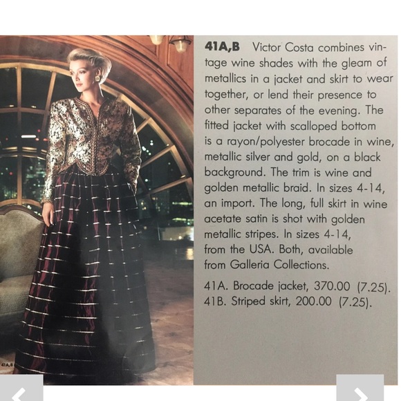 Victor Costa | Skirts | Victor Costa Womens Silk Formal Skirt Ball Gown ...